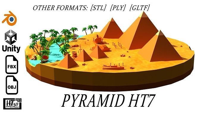 3D model Pyramid HT7 VR / AR / low-poly | CGTrader