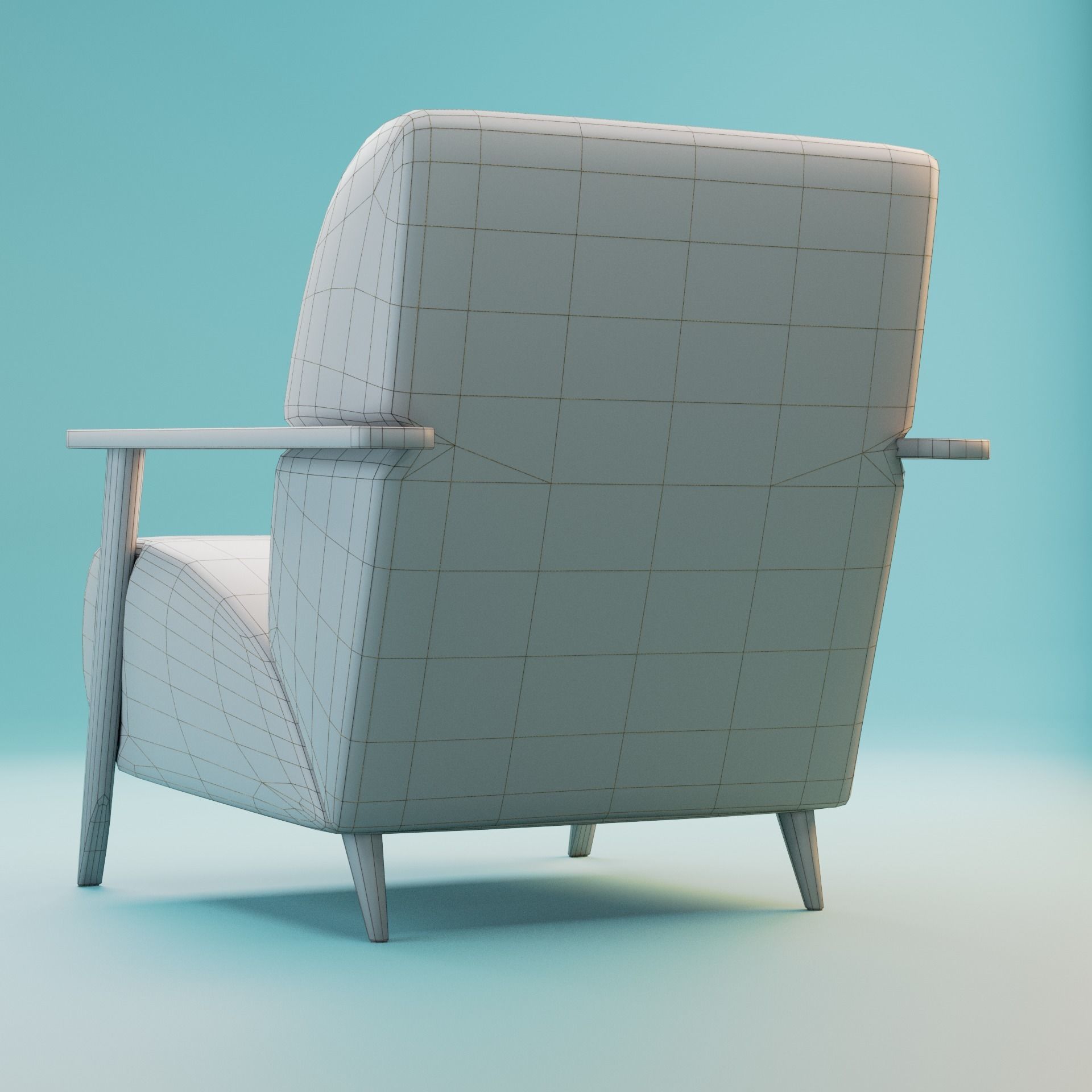 3D model Meghan armchair Low Poly VR / AR / low-poly | CGTrader