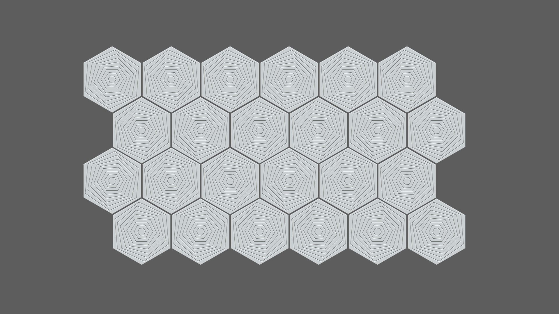 Hexagonal Wall Panel A09 - Interior Design Decoration 3D model 3D ...