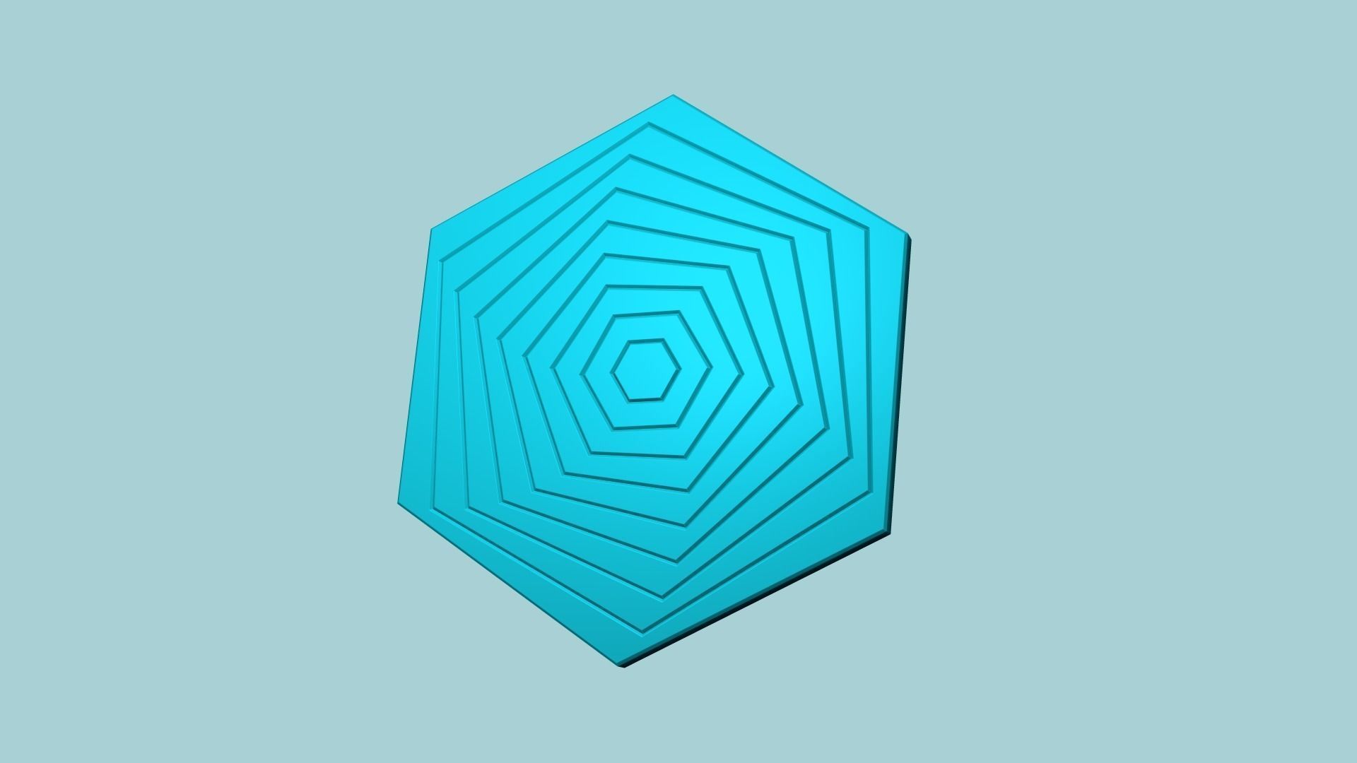 Hexagonal Wall Panel A09 - Interior Design Decoration 3D model 3D ...