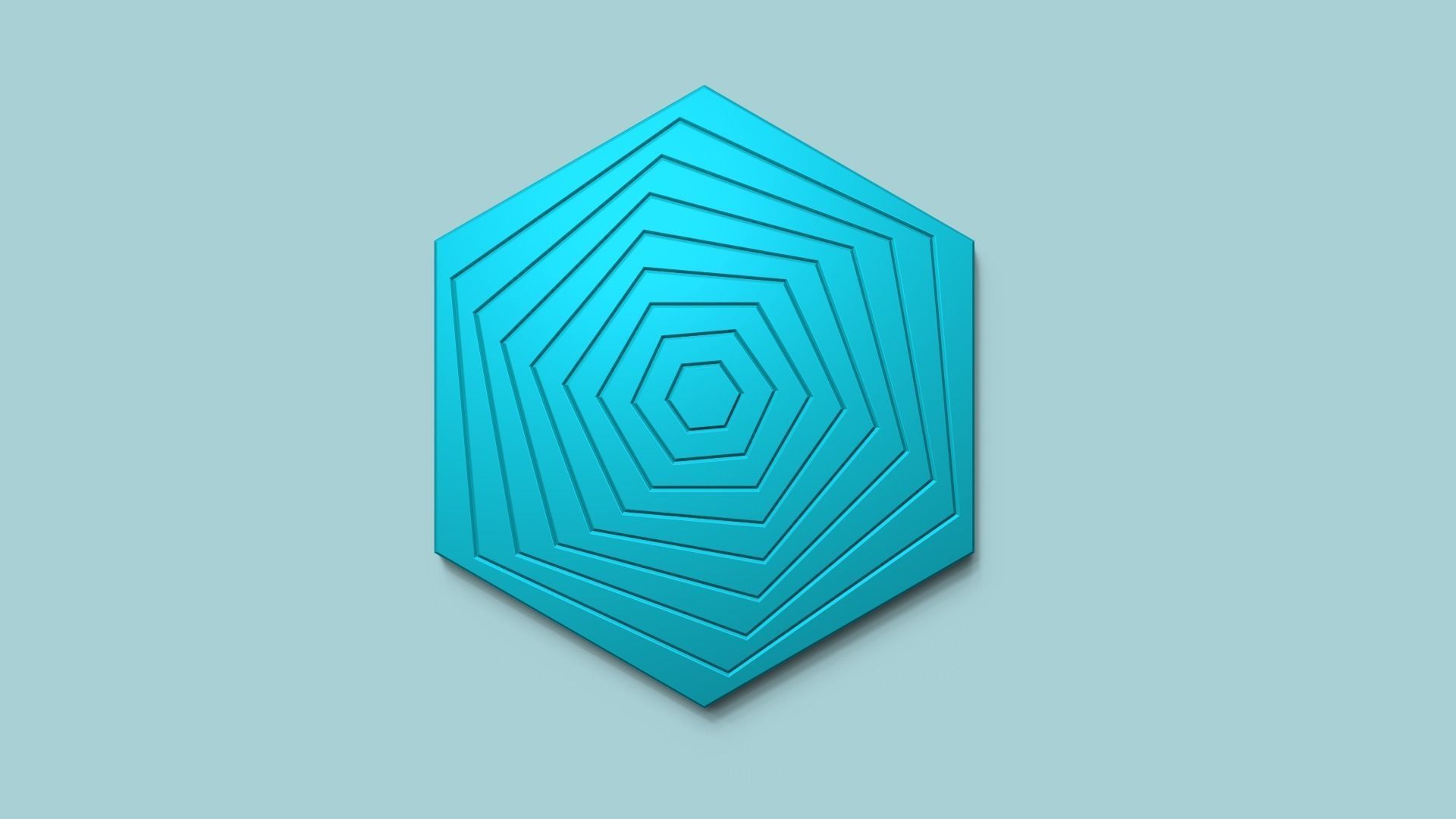 Hexagonal Wall Panel A09 - Interior Design Decoration 3D model 3D ...