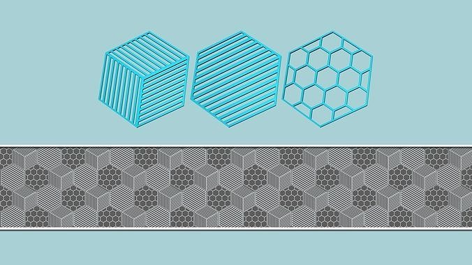 Hexagonal Wall Panel A11 - Interior Design Decoration 3D model 3D ...