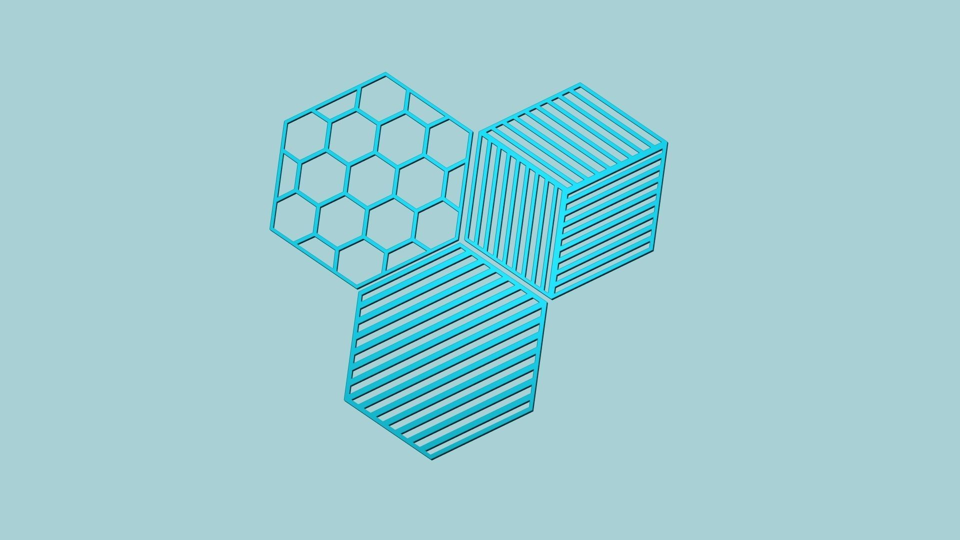 Hexagonal Wall Panel A11 - Interior Design Decoration 3D model 3D ...