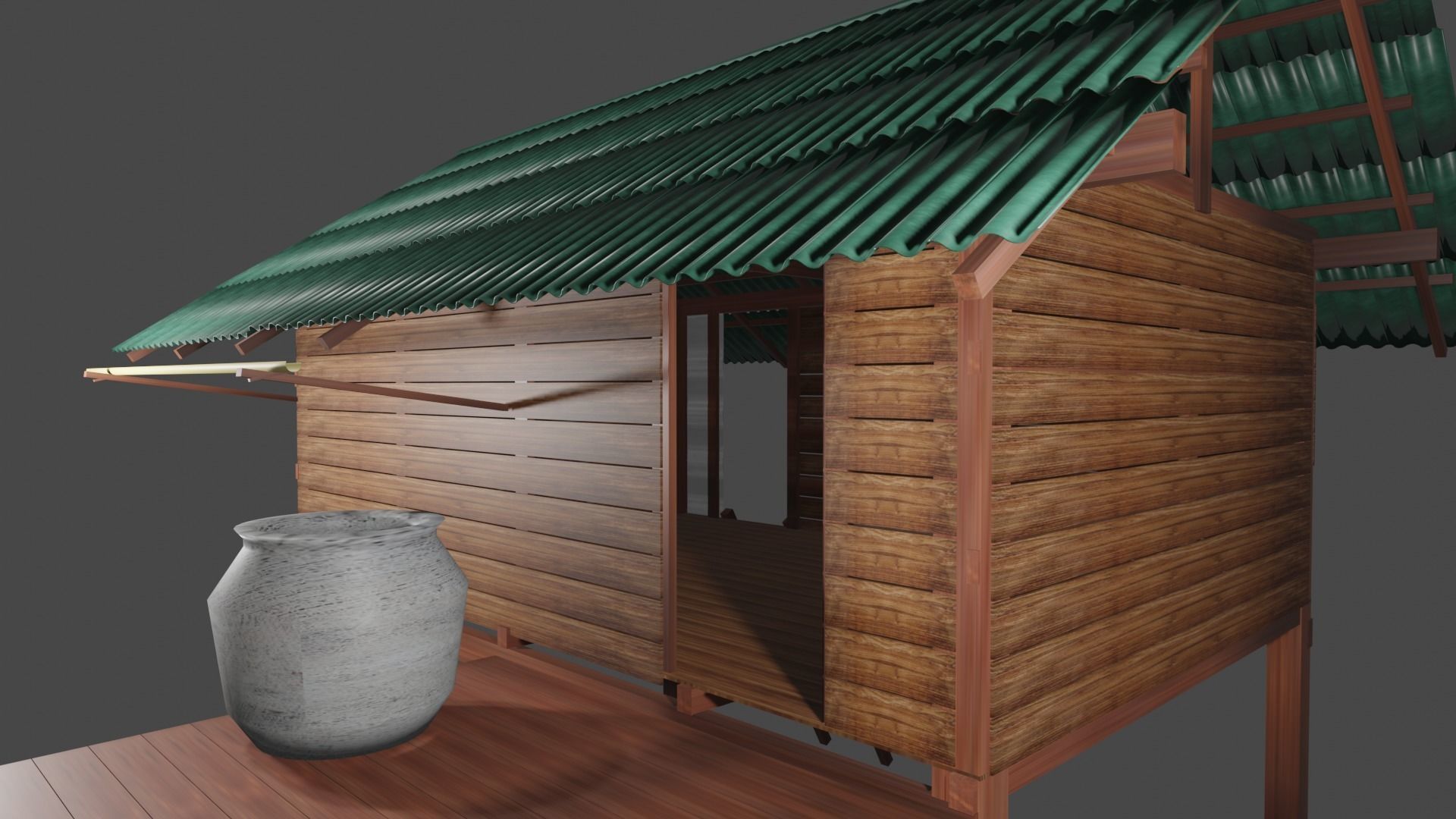 Lao House 3D Two floors 3D model | CGTrader