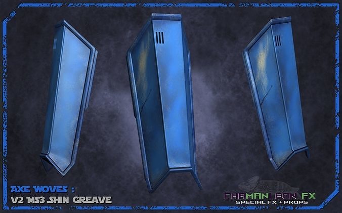 Axe Woves Shin Greave The Mandalorian S3 Cosplay Armor 3D model 3D ...