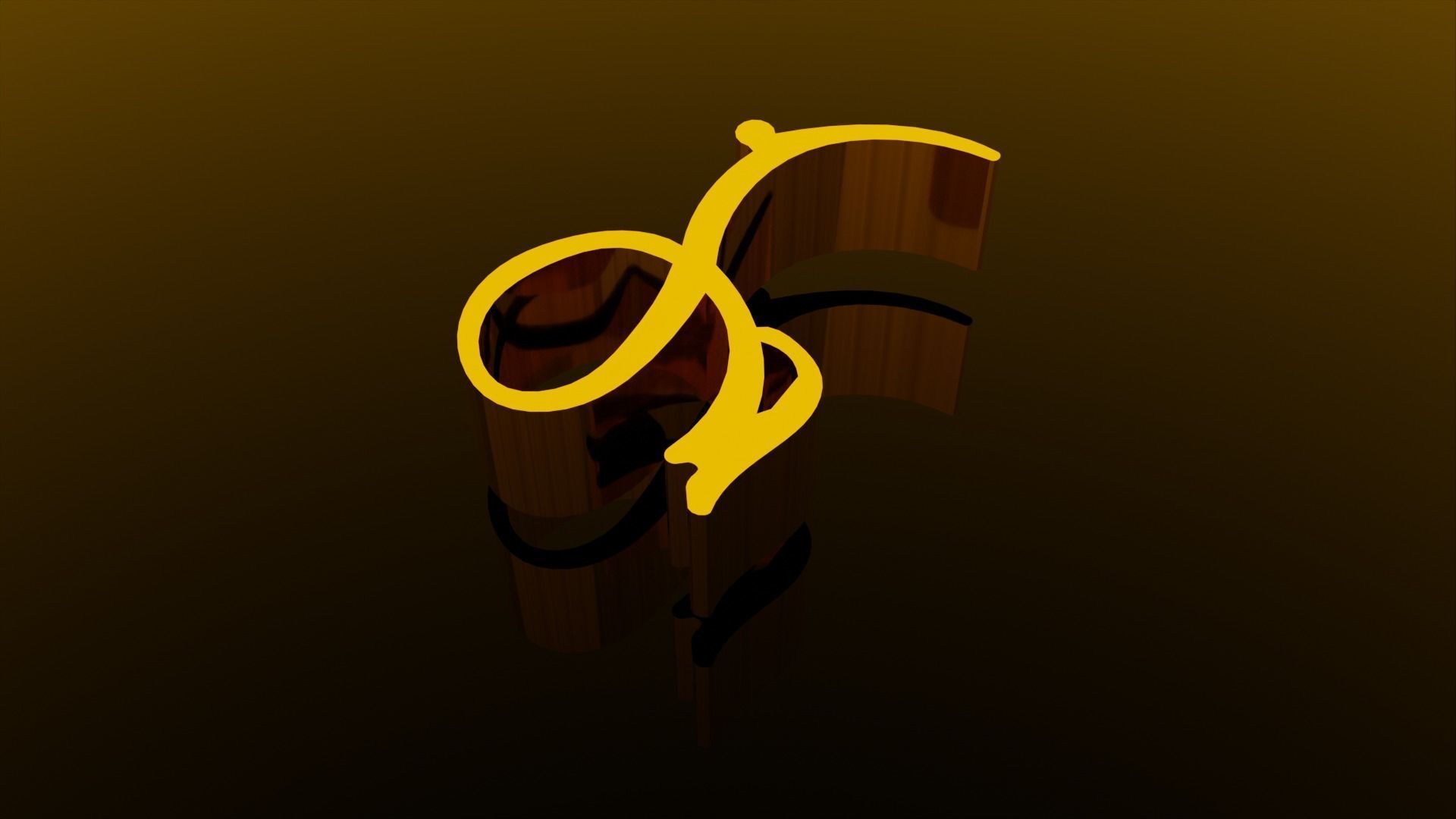 Calligraphy pendant light weight free 3D model 3D printable | CGTrader