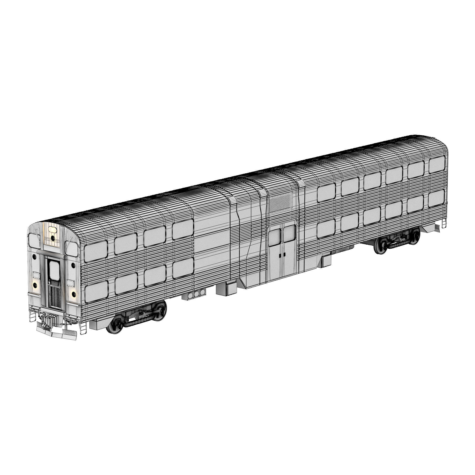 Metra Chicago train 3D model | CGTrader