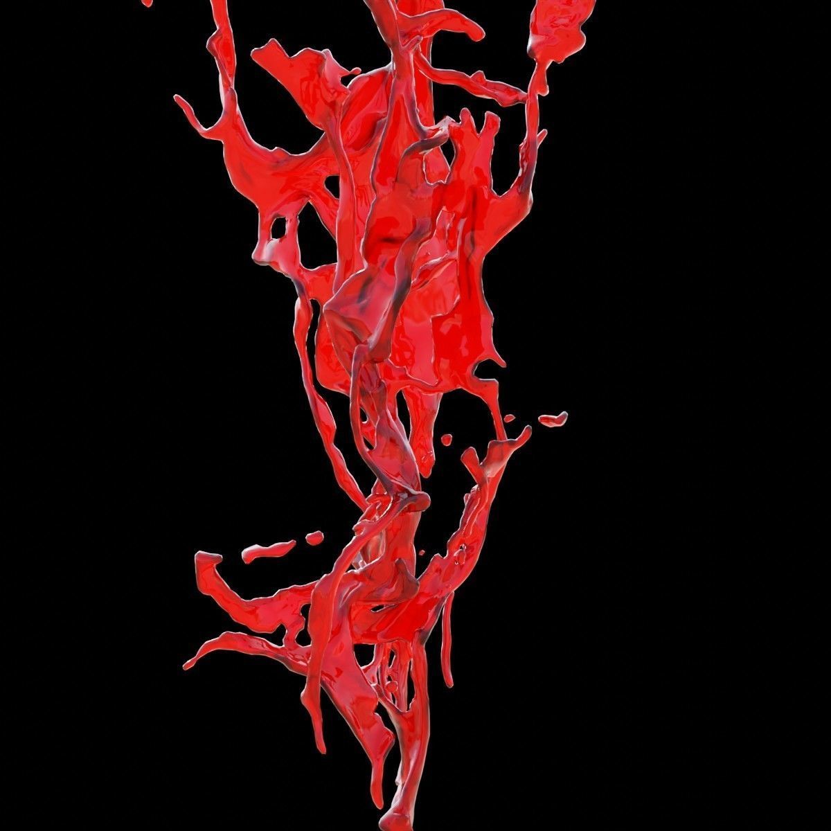 Animated Blood Splash SlowMo 6 3D model animated | CGTrader