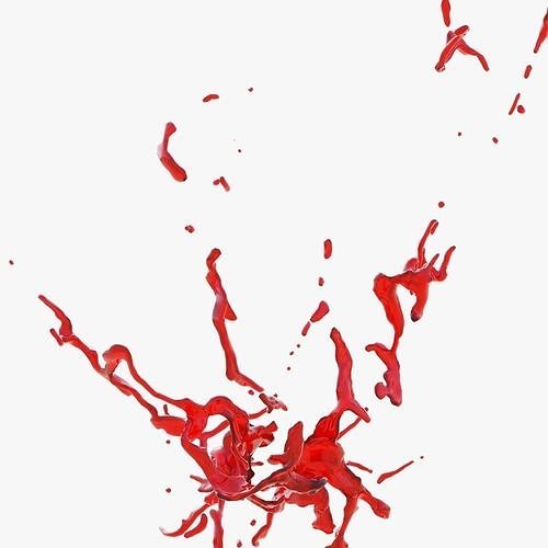 Animated Blood Splash SlowMo 16 3D model animated | CGTrader