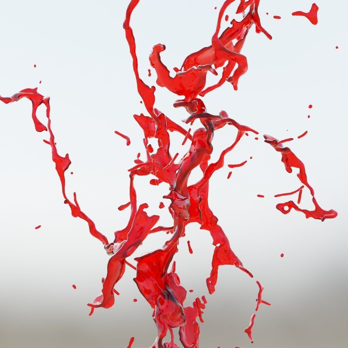 Animated Blood Splash SlowMo 12 3D model animated | CGTrader
