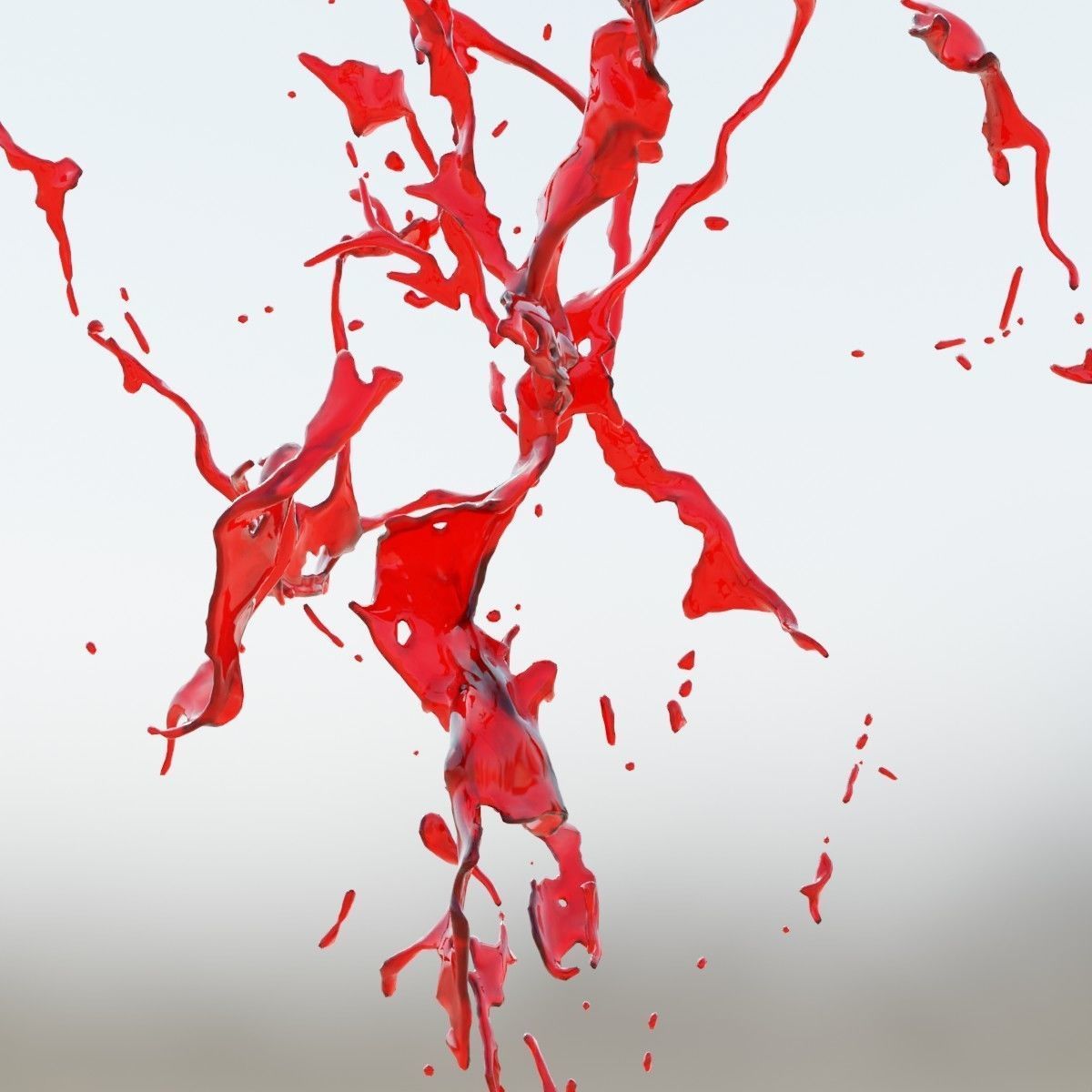 Animated Blood Splash SlowMo 12 3D model animated | CGTrader