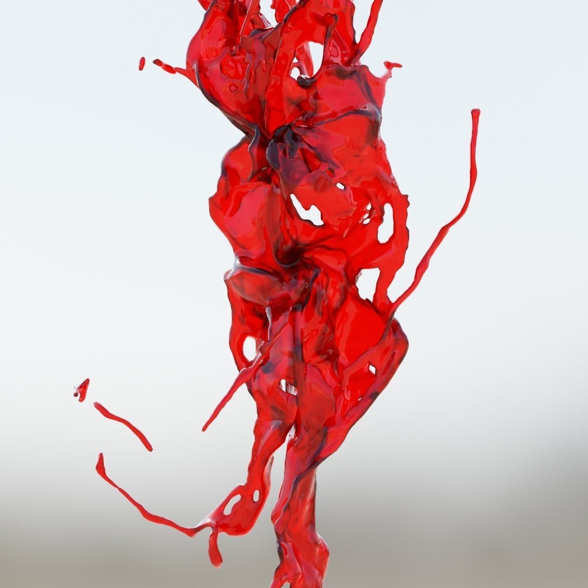 Animated Blood Splash SlowMo 1 3D model animated | CGTrader