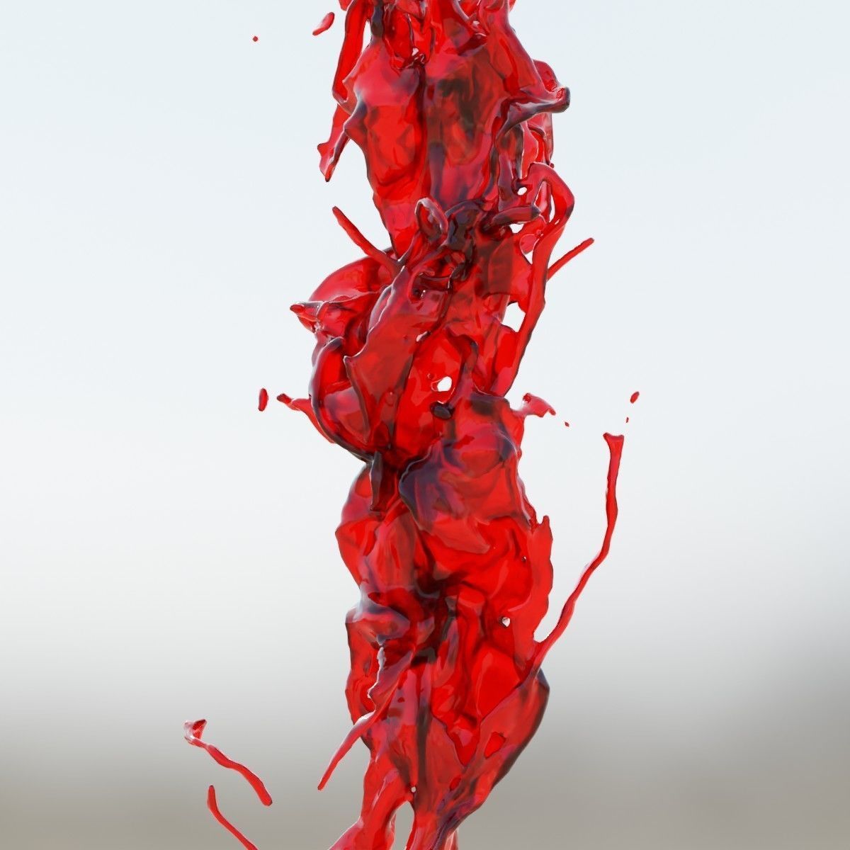 Animated Blood Splash SlowMo 1 3D model animated | CGTrader