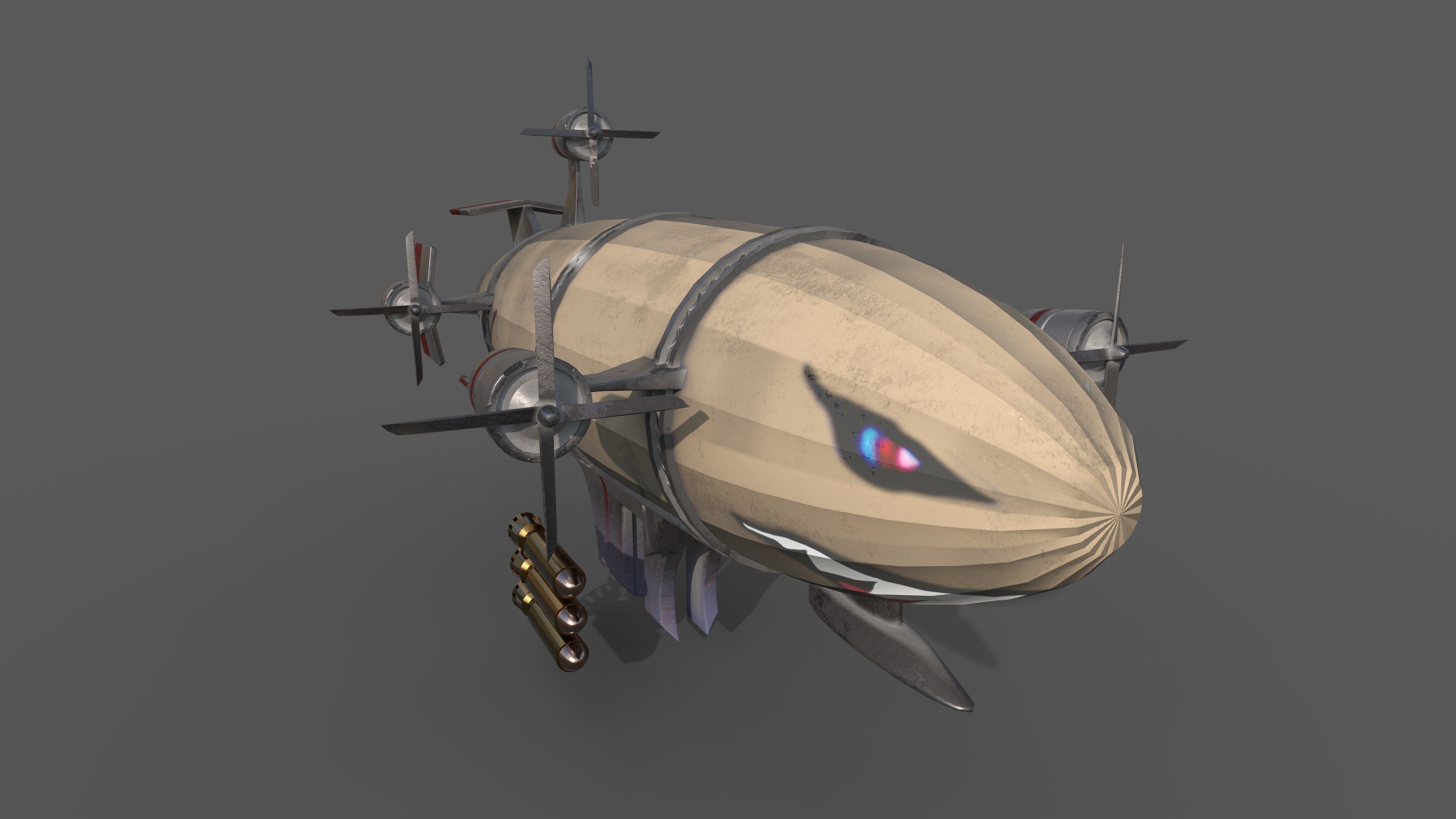 Kirov Airship 3D model animated rigged | CGTrader