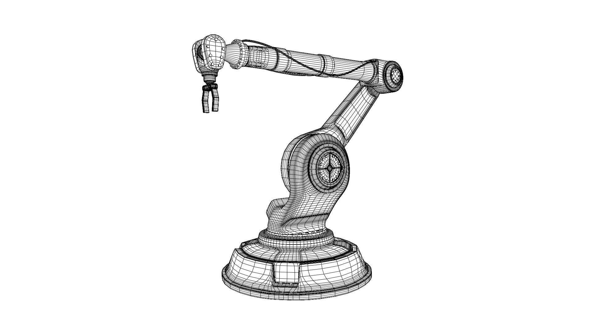 Industrial robot arm free 3D model | CGTrader