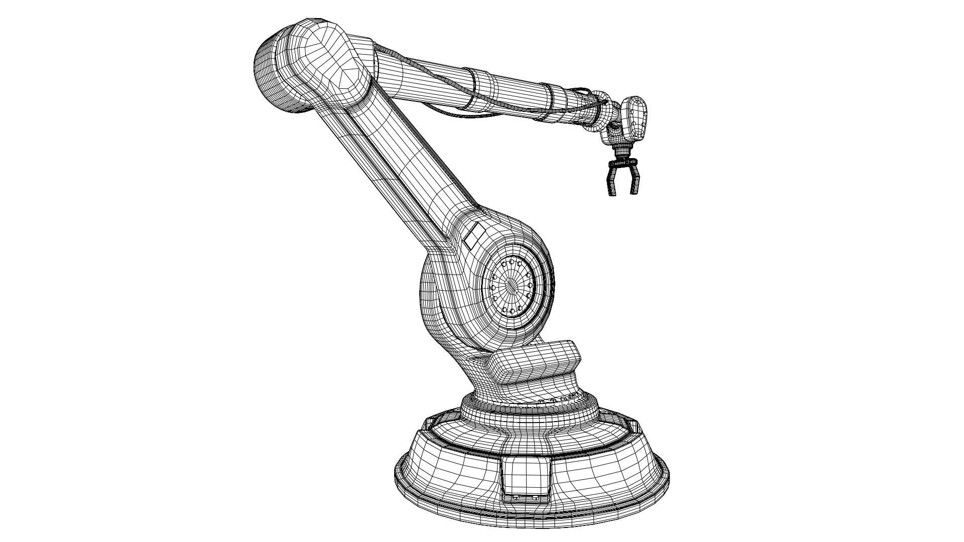 Industrial robot arm free 3D model | CGTrader