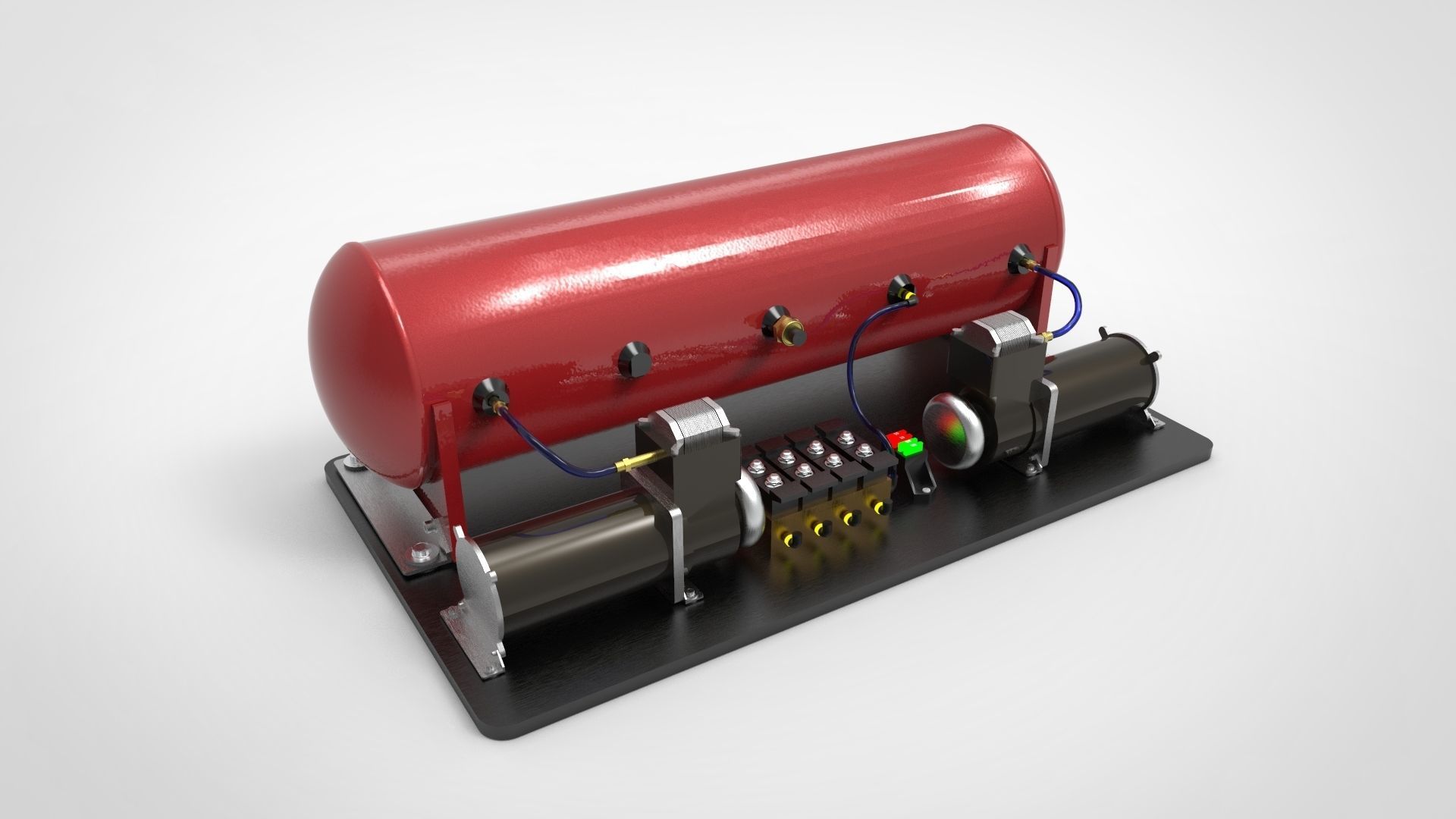 3D model Air suspension system VR / AR / low-poly | CGTrader