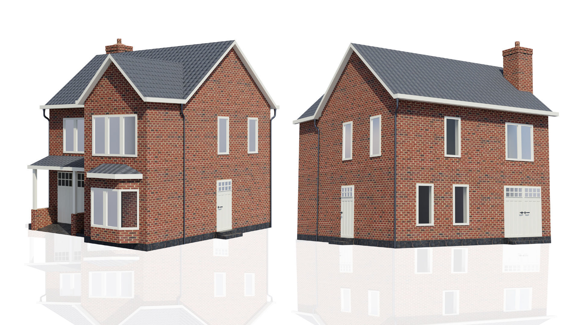 3D model British House Design 005 VR / AR / low-poly | CGTrader