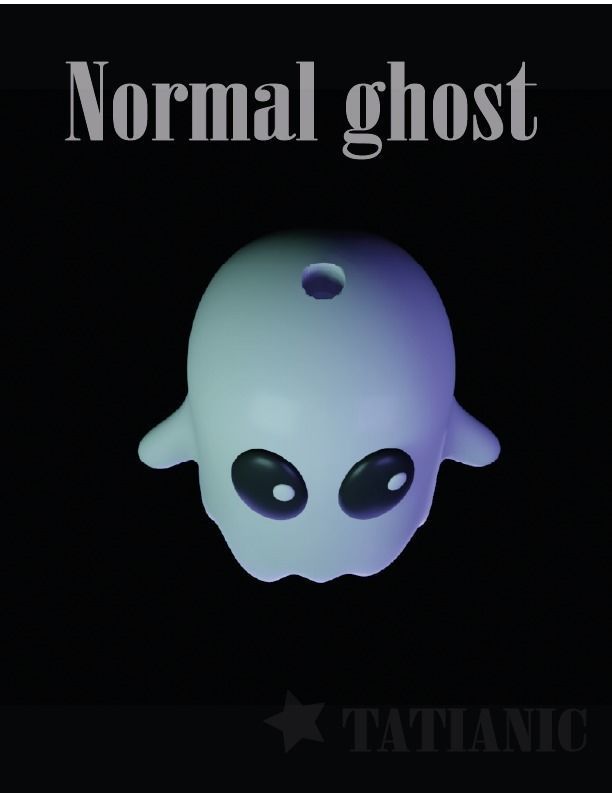 NORMAL GHOST 3D model 3D printable | CGTrader