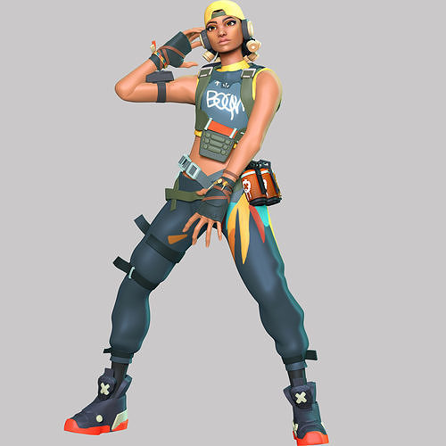 Valorant - Raze 3D model 3D printable | CGTrader