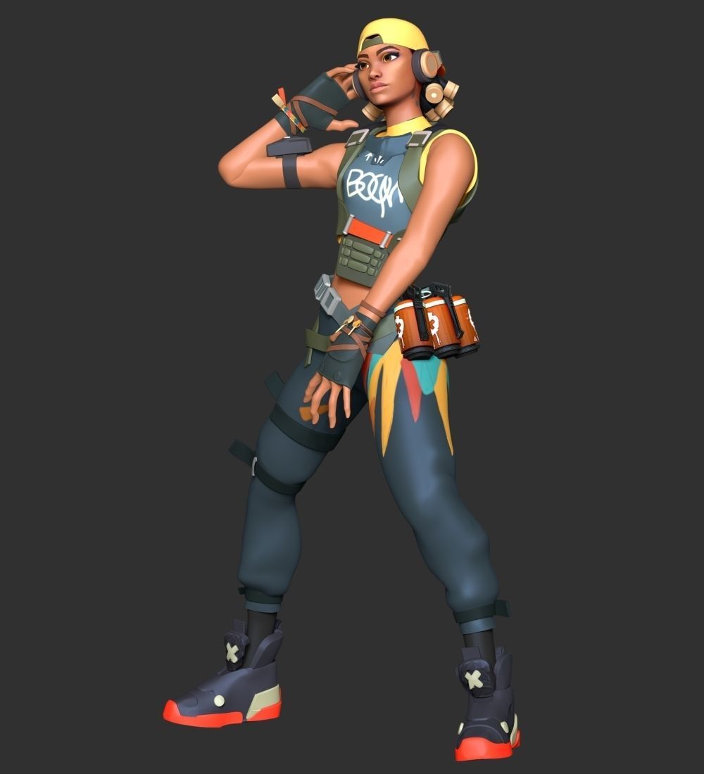 Valorant - Raze 3D model 3D printable | CGTrader