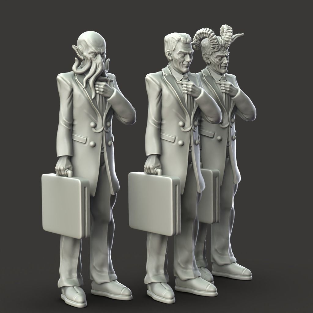 The Overseer - 3D Printable TTRPG - PRESUPPORTED - 32mm Scale 3D model ...