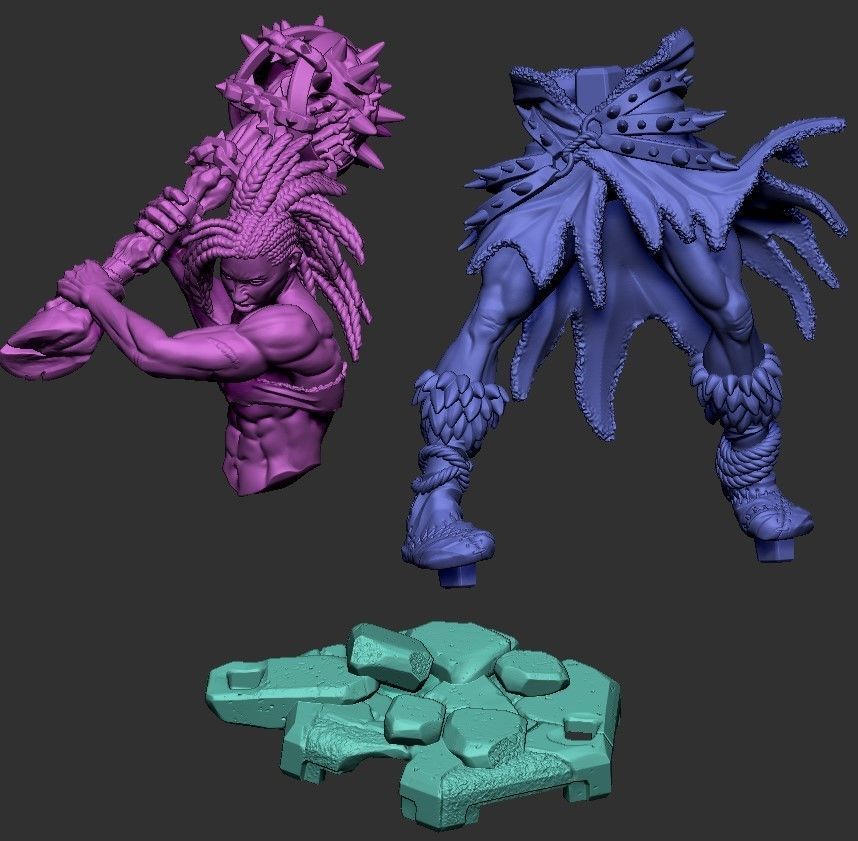 Tine the Amazon - Famine Armor Set 3D model 3D printable | CGTrader