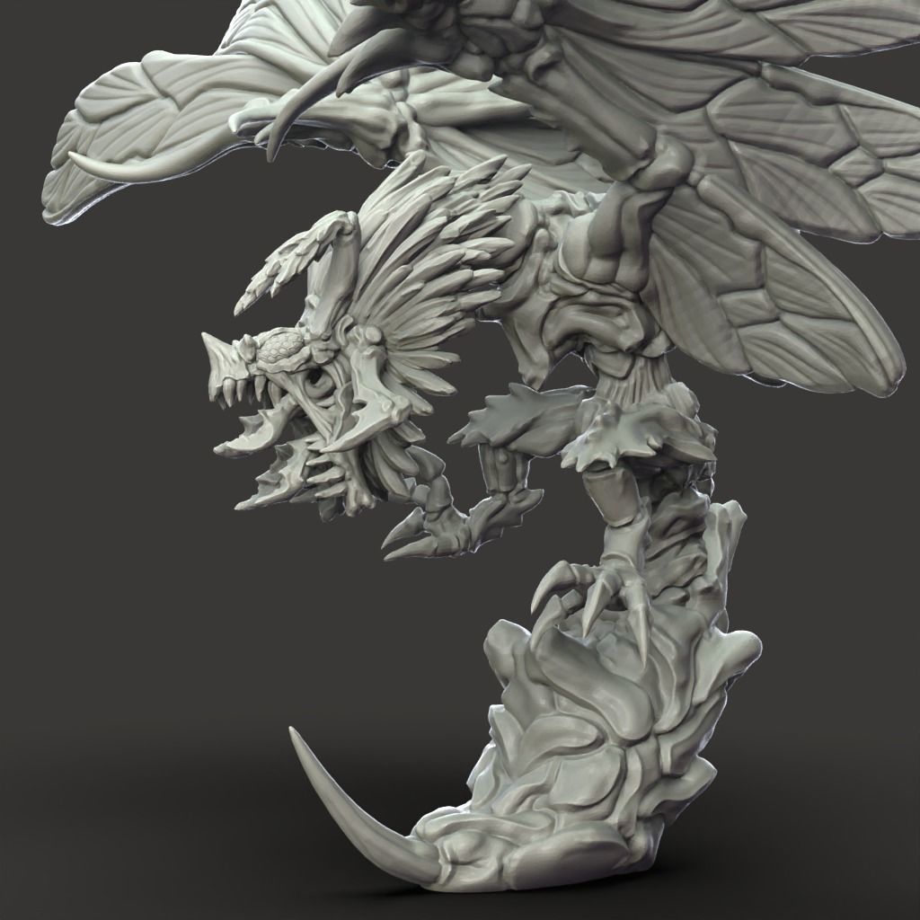 Bee Dragon - 3D Printable TTRPG - PRESUPPORTED - 32mm Scale 3D model 3D ...