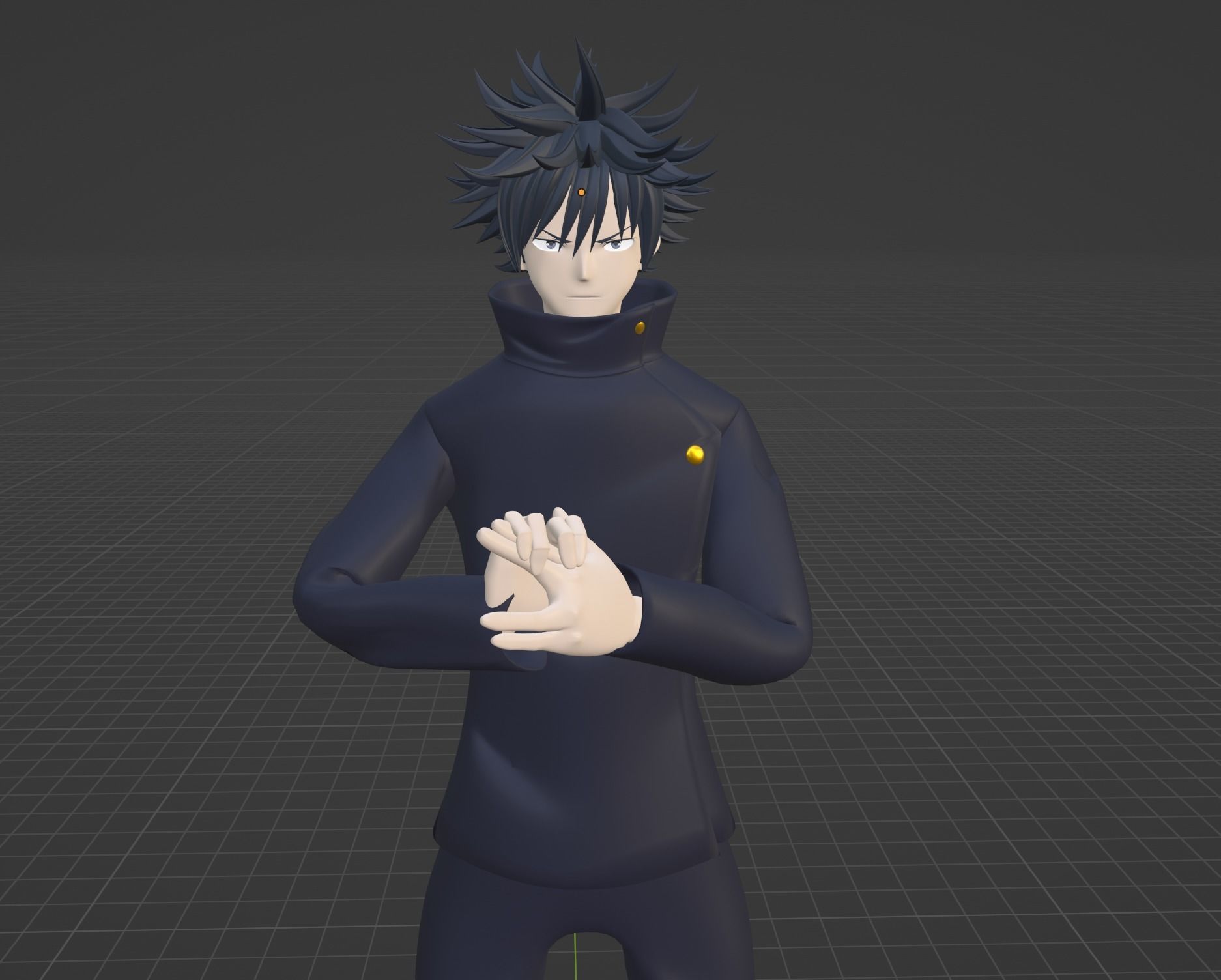 Megumi Fushiguro - Jujutsu Kaisen 3D model rigged | CGTrader