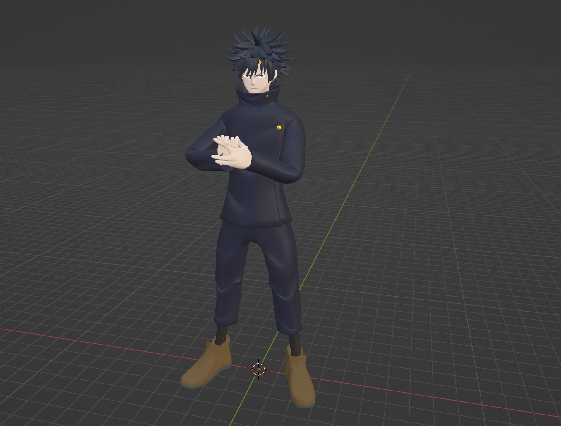 Megumi Fushiguro - Jujutsu Kaisen 3D model rigged | CGTrader