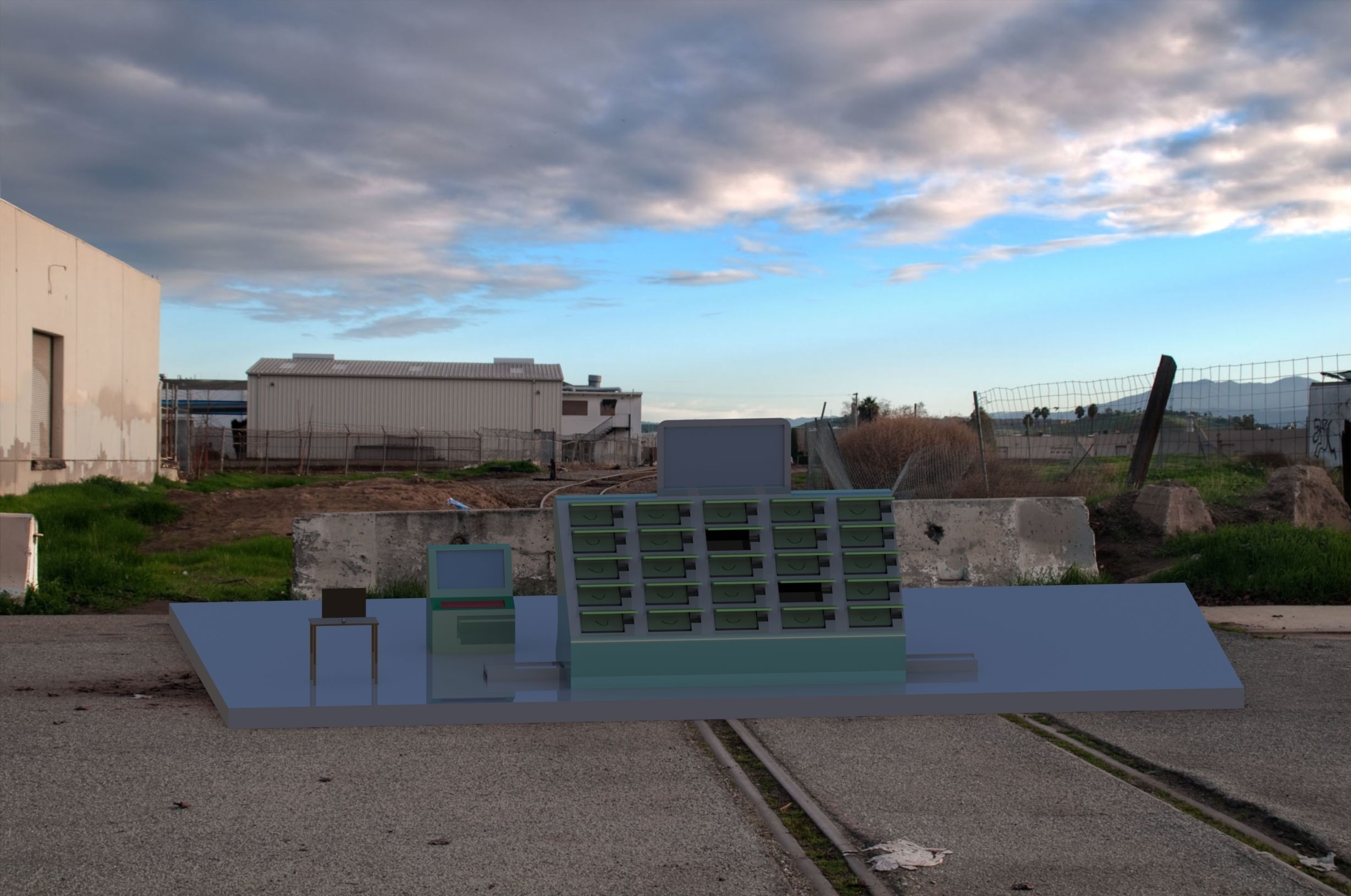 Battery Swapping Machine for ev vehicles 3D model | CGTrader