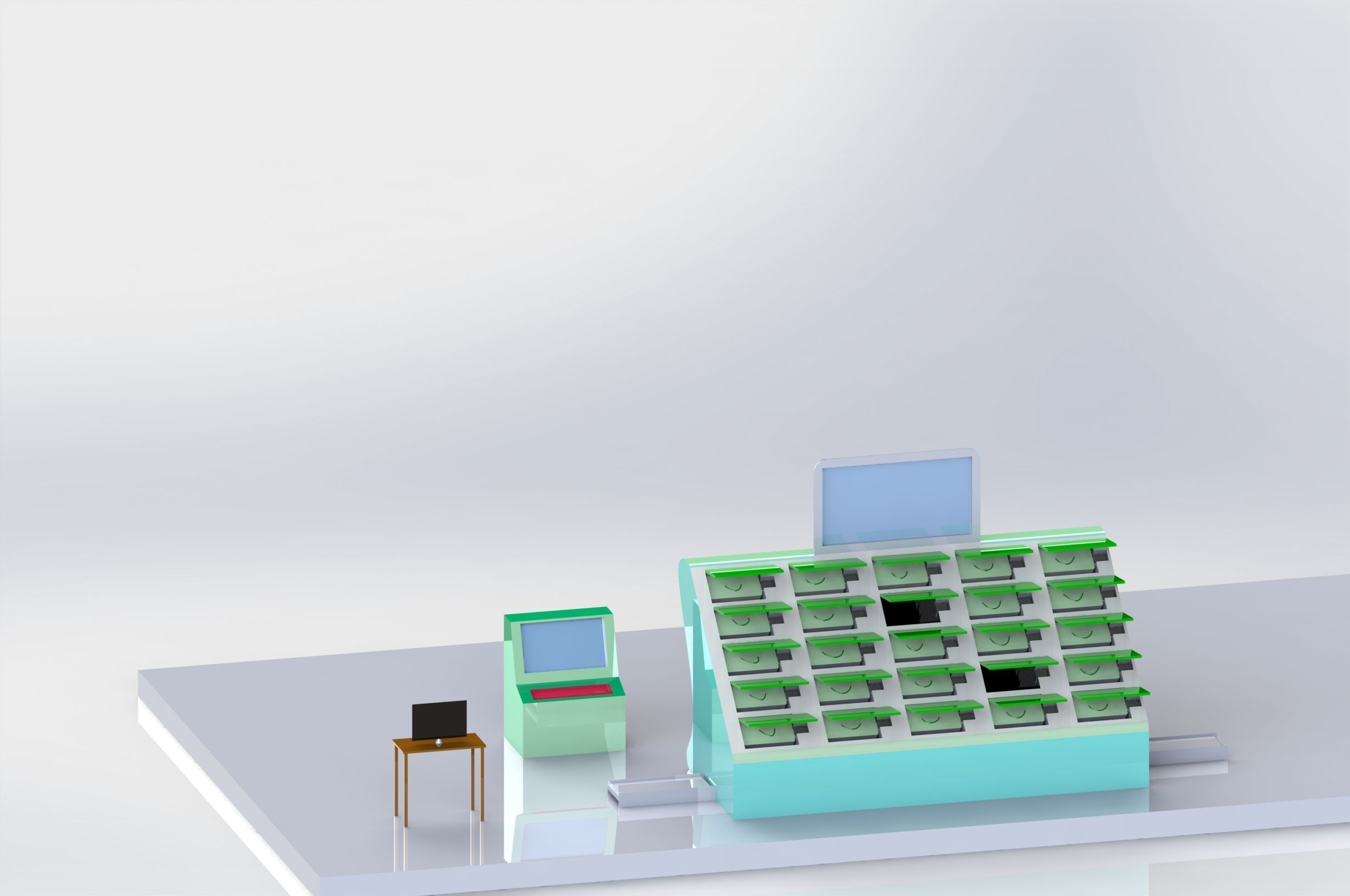 Battery Swapping Machine for ev vehicles 3D model | CGTrader