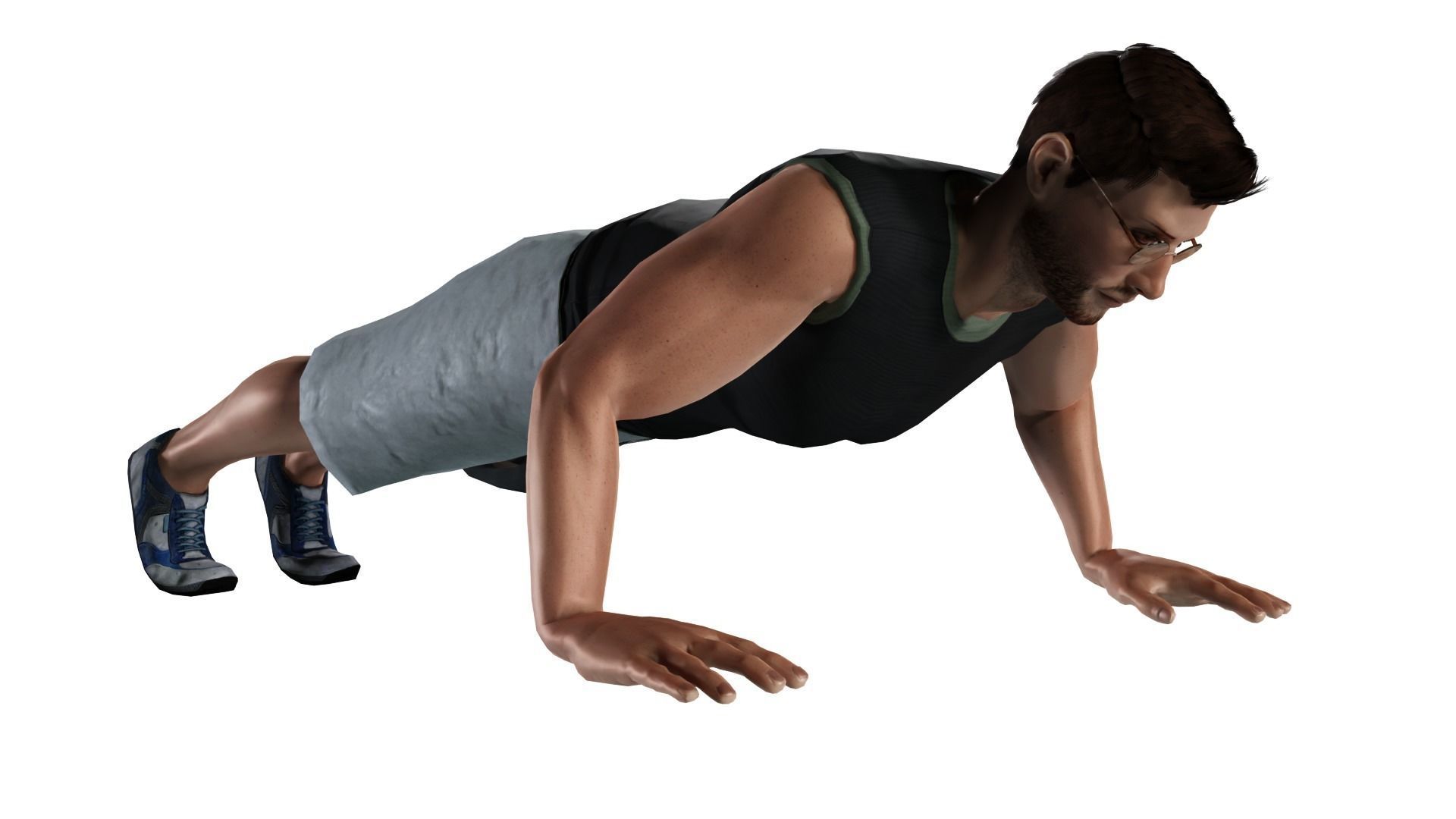 3D model Casual Guy 3D Model with Sneakers and 4K Textures VR / AR ...