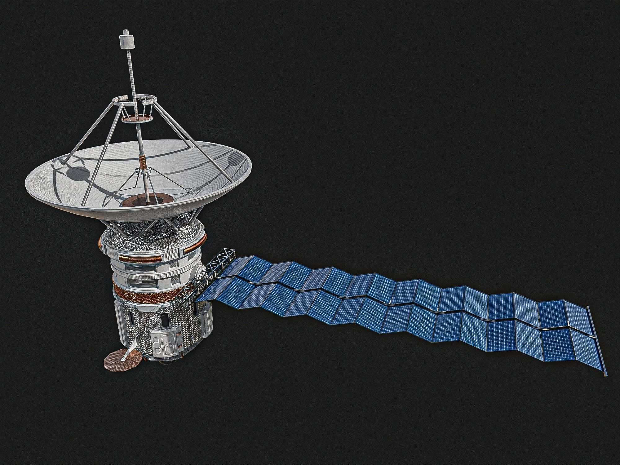 3D model Satellite VR / AR / low-poly | CGTrader