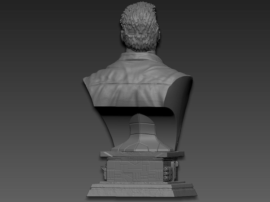 Terminator 2 Bust 3D model 3D printable | CGTrader