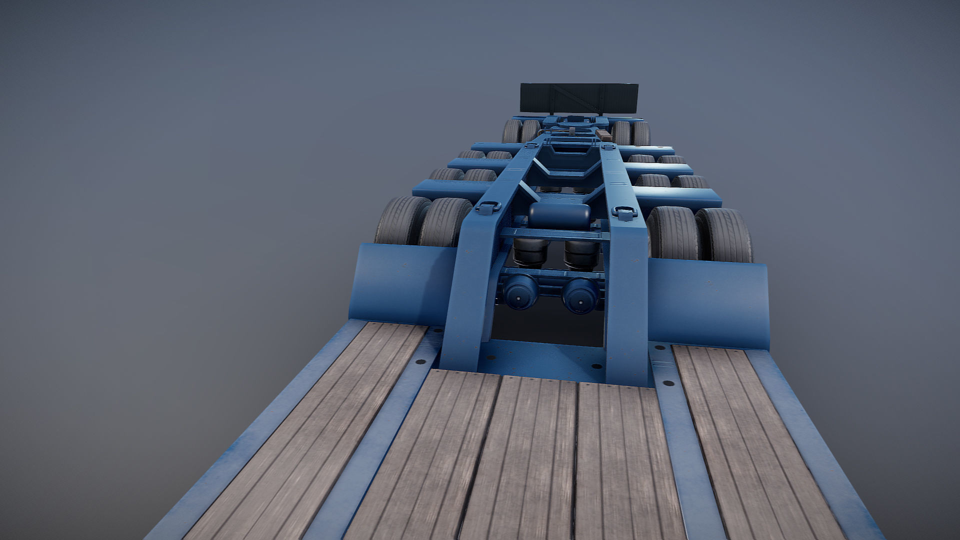 3D model Lowboy trailer VR / AR / low-poly | CGTrader