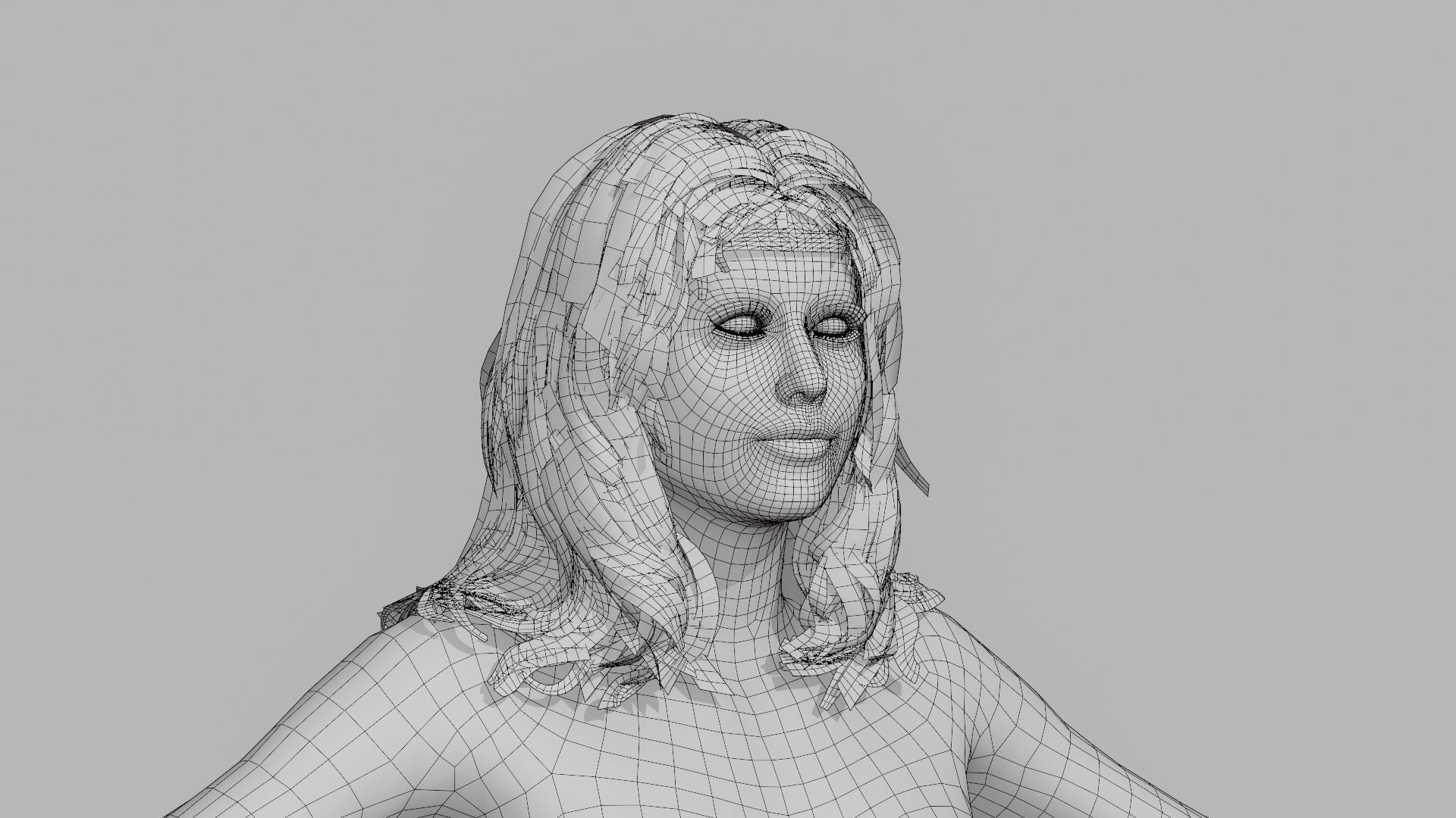 Realistic Female - Sandy 3D model rigged | CGTrader