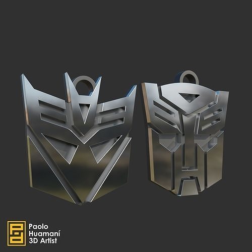 Transformers Keychains 3D model 3D printable | CGTrader