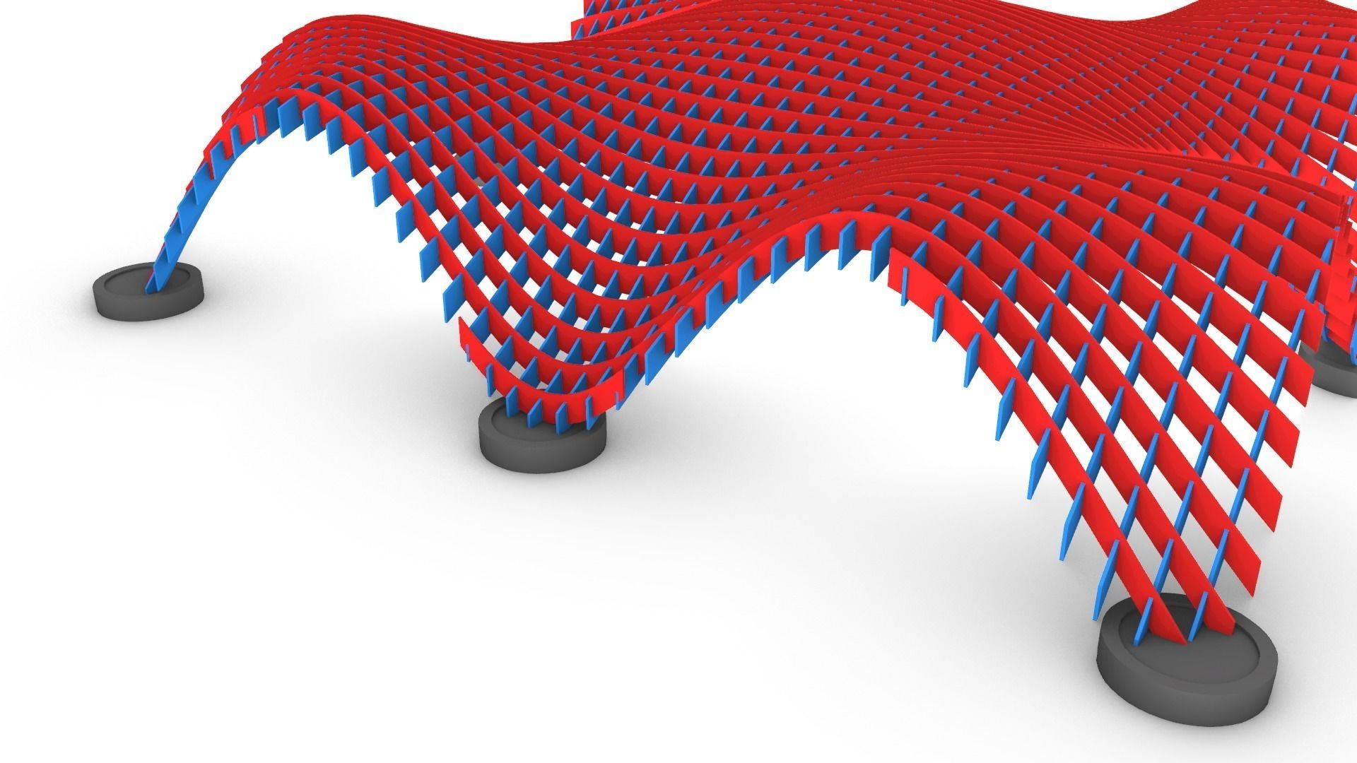 Waffle Structure Parametric Pavilion 3D model | CGTrader