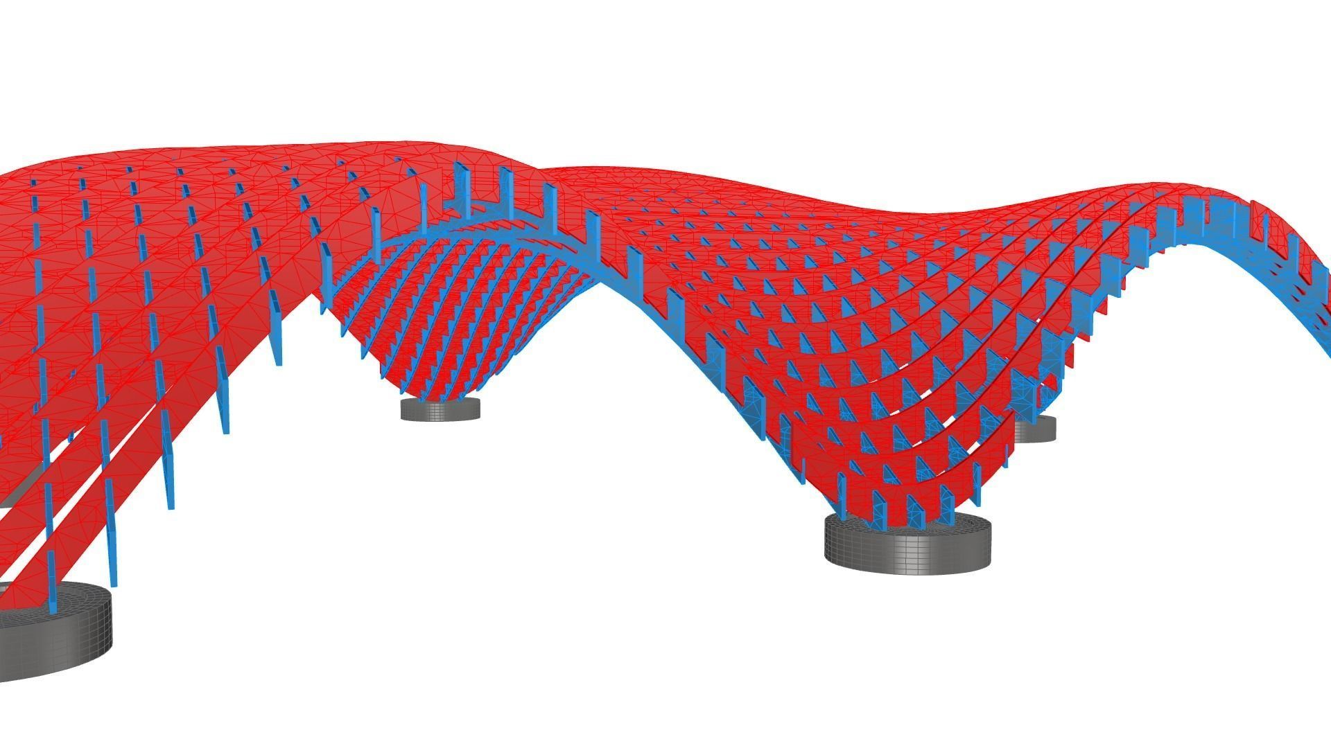 Waffle Structure Parametric Pavilion 3D model | CGTrader