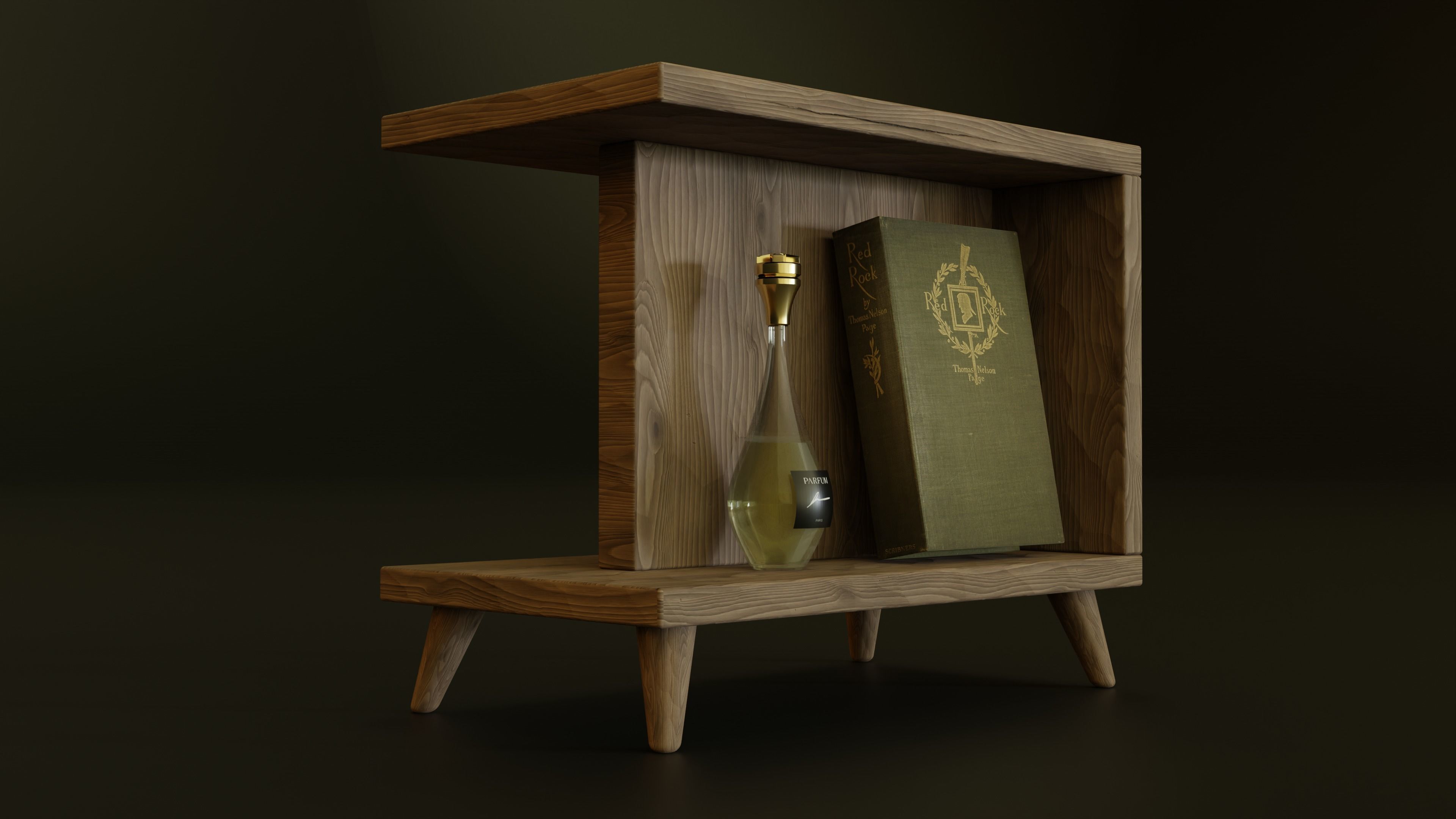 Modern Book SHelf free 3D model | CGTrader