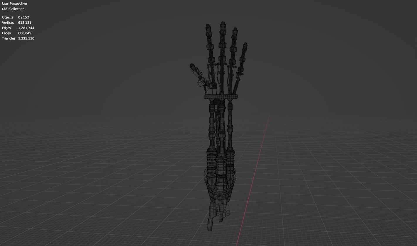Mechanical hand 3D model | CGTrader