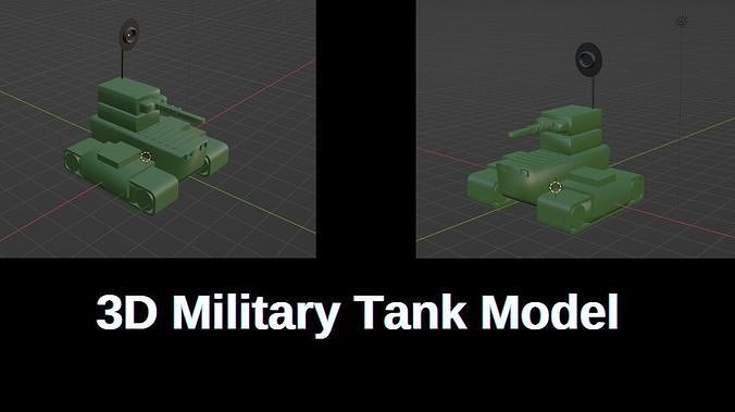 3D model 3D Military Tank Model Lowpoly VR / AR / low-poly | CGTrader