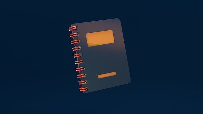 Simple Notebook free 3D model | CGTrader