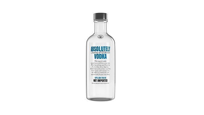 Absolut Vodka 3D model | CGTrader