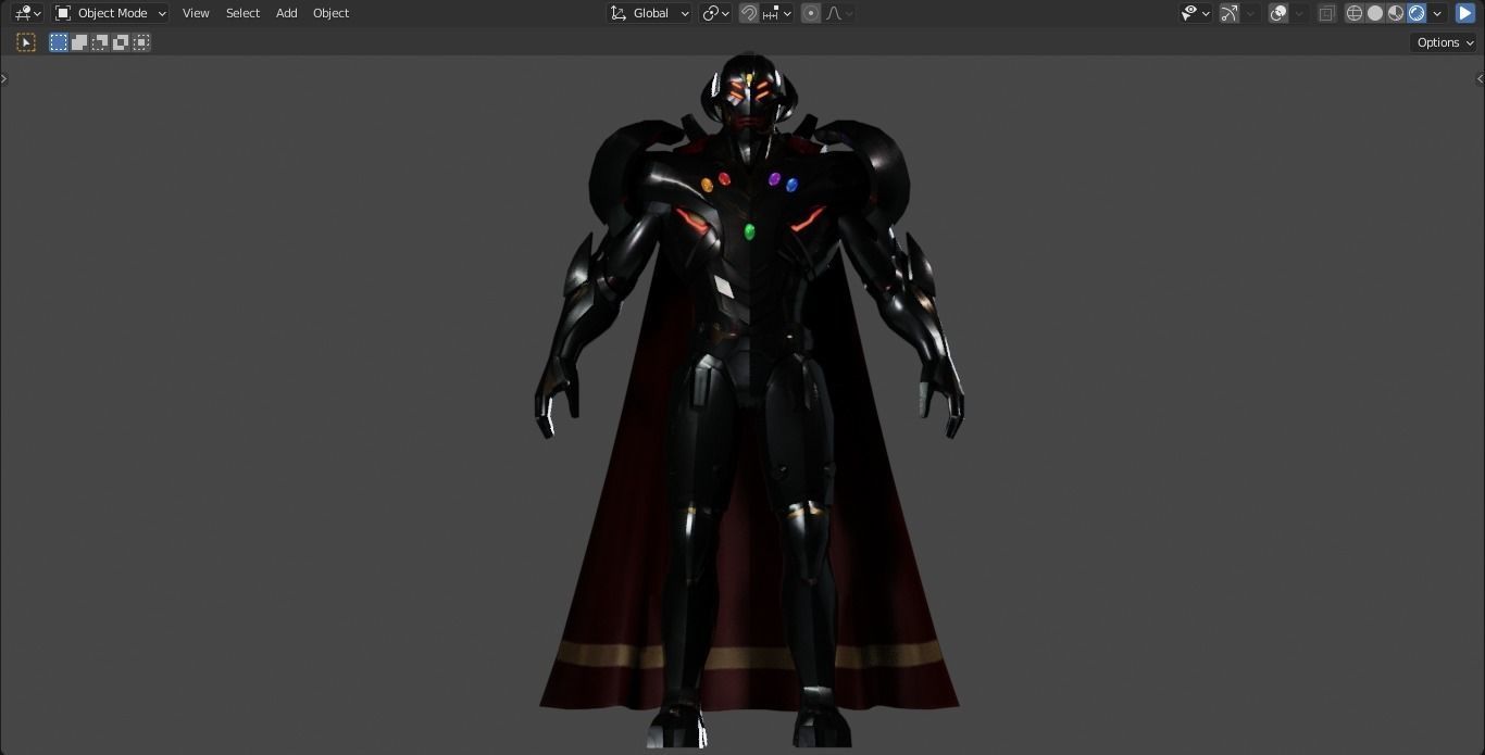 Infinity Ultron 3D Model free VR / AR / low-poly 3D model animated ...