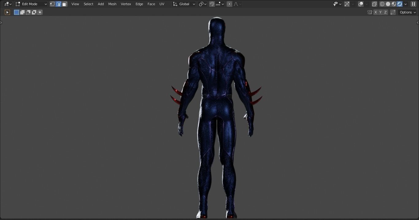 Spider-Man 2099 Miguel O hara 3D Model free VR / AR / low-poly 3D model ...