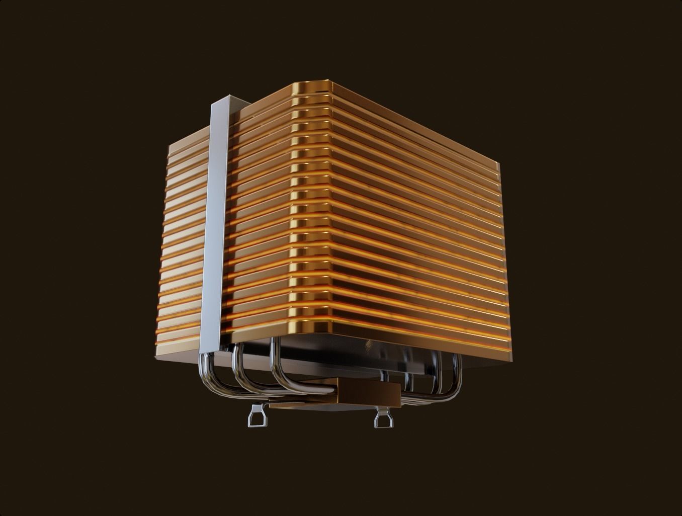 3D model lowpoly cpu passive cooler rgb gaming emissive gameready VR / AR / low-poly | CGTrader