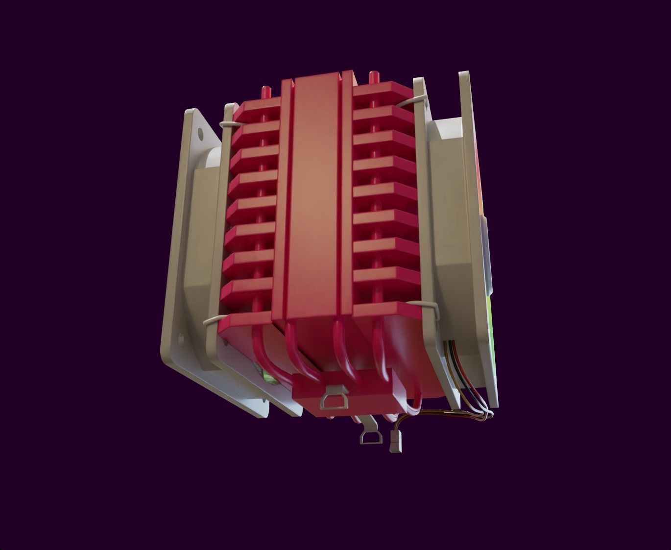 3d Model Girl Pink Rgb Cpu Cooler Gamer Gaming Pc Computer Lowpoly Vr Ar Low Poly Cgtrader