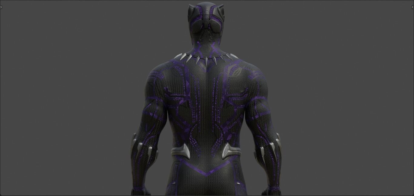 Black Panther - T challa - from Avengers Infinity War 3D Model 3D model ...